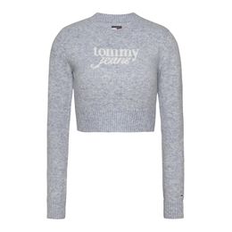 Tommy Jeans Pullover Damen Gr&ouml;&szlig;e 4XL graumeliert / wei&szlig;