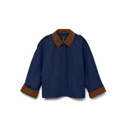 V&eacute;ro Moda Vero Moda Jacke 'VMLucia' Damen Gr&ouml;&szlig;e XS navy / braun