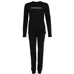 Emporio Armani Pyjama Damen Gr&ouml;&szlig;e XS schwarz / wei&szlig; Winterkleid
