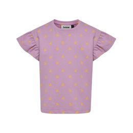Hummel T-Shirt M&auml;dchen Gr&ouml;&szlig;e 152 ocker / lila