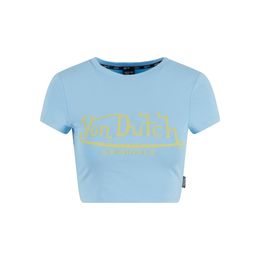 Von Dutch Originals Shirt 'Arta' Damen Gr&ouml;&szlig;e S hellblau / zitronengelb