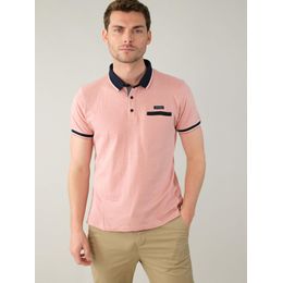 Deeluxe Poloshirt 'Drexler' Herren Gr&ouml;&szlig;e L navy / rosa / wei&szlig;