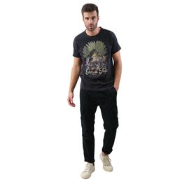 Deeluxe T-Shirt 'Aventura' Herren Gr&ouml;&szlig;e XXL kitt / braun / anthrazit / oliv