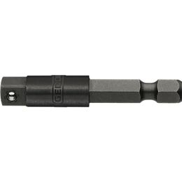 Gedore, Steckschlüssel + Stecknuss, 673 6,3 Einsatz-Halter 1/4" 6-kant - 1/4" 4-kant (6.3 mm)