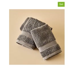 Bella Maison 3er-Set: G&auml;stehandt&uuml;cher "Dorita" in Braun - 57% | Gr&ouml;&szlig;e 30x50 cm | Badtextilien