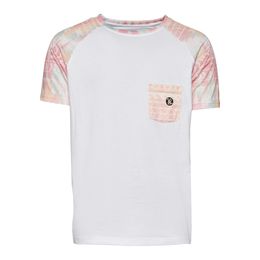 Just Rhyse T-Shirt Herren Gr&ouml;&szlig;e XXL hellbeige / pastellgr&uuml;n / rosa / wei&szlig;
