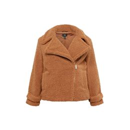 River Island Plus Between-Season Jacket 'BORG' female size XXXL Ochre
