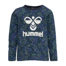 Hummel Shirt Jungen Gr&ouml;&szlig;e 92 dunkelblau / wei&szlig;