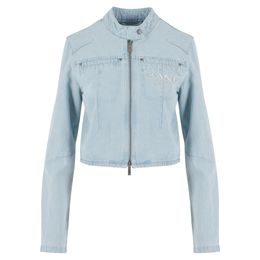 Karl Kani &Uuml;bergangsjacke Damen Gr&ouml;&szlig;e S hellblau / wei&szlig;