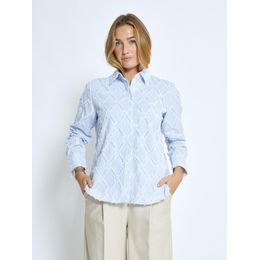 Minus Bluse 'Astra' Damen Gr&ouml;&szlig;e XS hellblau / wei&szlig;