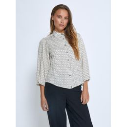 Sel by peppercorn Peppercorn Bluse 'Gabriella' Damen Gr&ouml;&szlig;e XXXL creme / schwarz / wei&szlig;meliert