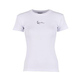 Karl Kani Small Signature Rib T-Shirt ' ' Damen Gr&ouml;&szlig;e S wei&szlig;