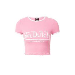 Von Dutch Originals T-Shirt 'Ami' Damen Gr&ouml;&szlig;e M hellpink / wei&szlig;