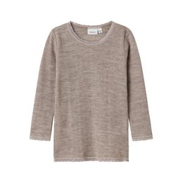 name it Shirt 'NMFWang' M&auml;dchen Gr&ouml;&szlig;e 92 dunkelbeige