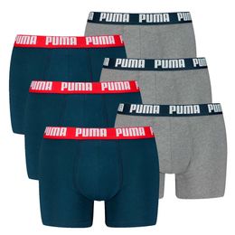 Puma Boxershorts Herren Gr&ouml;&szlig;e XL navy / grau / rot / wei&szlig;