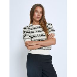 Minus Pullover Damen Gr&ouml;&szlig;e L sand / hellgrau / schwarz