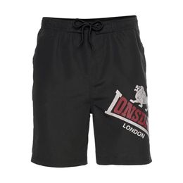 Lonsdale Boardshorts Herren Gr&ouml;&szlig;e L hellgrau / dunkelrot / schwarz