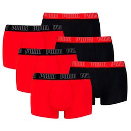 Puma Boxershorts Herren Gr&ouml;&szlig;e M rot / schwarz / wei&szlig;