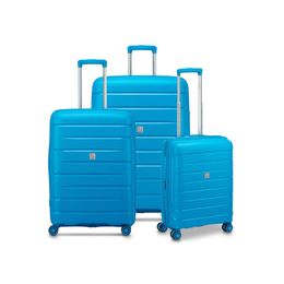 MODO by roncato Starlight 3.0 4 Rollen Kofferset 3-teilig mit Dehnfalte in turquoise | Gr.: onesize