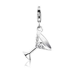 NENALINA Charm 925 Sterling Silber Cocktailglas in Silber | Gr.: onesize