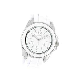 Analog-Armbanduhr Oozoo Timepieces weiß groß (ca. 44mm) | Gr.: onesize