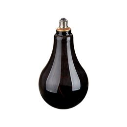 Gilde Gl&uuml;hbirne "Bulb" in Schwarz - H. 30 cm - D. 18 cm | Gr.: onesize
