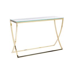 Beliani Konsolentisch RINGGOLD in Gold - (W) 120 x (H) 80 x (L) 40 cm | Gr.: onesize