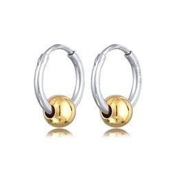 Kuzzoi Ohrringe 925 Sterling Silber in Zweifarbig | Gr.: onesize