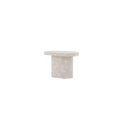 ebuy24 Ecktisch B&aring;stad Hellgrau 30 x 50 cm | Gr.: onesize