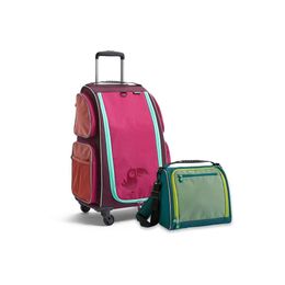 Haba Kinderkoffer Schranktrolley mit Trolleytasche in beere-petrol | Gr.: onesize
