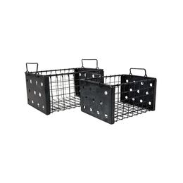 UNUS Drahtkorb Zink 2er Set in Anthrazit | Gr.: onesize