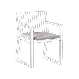 Beliani Auflagen SASSARI PREMIUM in Grau - (W) 46 x (H) 5 x (L) 46 cm | Gr.: onesize