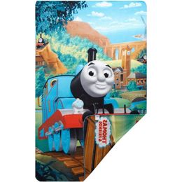 JERRY FABRICS Kinder Fleecedecke und Wurf, Thomas und Freunde 150 x 150 x 0,3 cm | Gr.: onesize