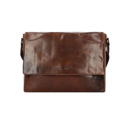 Green Burry Greenburry Newport Messenger Leder 35 cm in coffee | Gr.: onesize