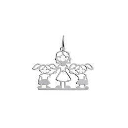 SILBERKETTEN-STORE 925 Silber Anhänger "Mami & Kids" | Gr.: onesize