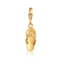 NENALINA Charm 925 Sterling Silber Schuh in Gold | Gr.: onesize