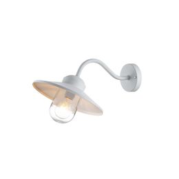 Licht-Erlebnisse Außen Wandlampe (B)27.5 x (H)25.5 cm in Weiß | Gr.: onesize