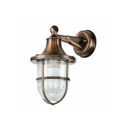 Licht-Erlebnisse Außen Wandlampe (B)14 x (H)27 cm in Kupfer Antik | Gr.: onesize