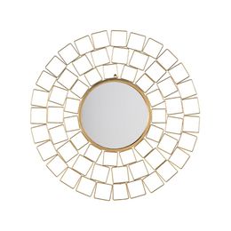 Beliani Dekospiegel LABRIT in Gold - (W) 90 x (H) 90 x (L) 3 cm | Gr.: onesize