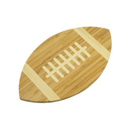 GEDA LABELS Fr&uuml;hst&uuml;cksbrettchen Bambusbrettchen American Football in Beige - 30x17x1 | Gr.: onesize