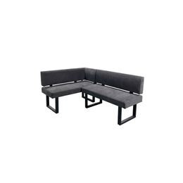 ByLiving Eckbank VANCOUVER in Webstoff anthrazit - 125 x 181,5, H 86 cm | Gr.: onesize