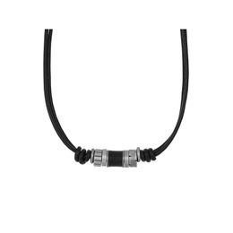 s.Oliver S. Oliver Edelstahl Halsschmuck Leder 45+5 cm | Gr.: onesize