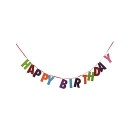Butlers Girlande HAPPY BIRTHDAY 6er-Set in Multicolor | Gr.: onesize