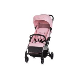 Chipolino Kinderwagen Illusion klappbar, verstellbare Fu&szlig;st&uuml;tze, Federung, Korb rosa