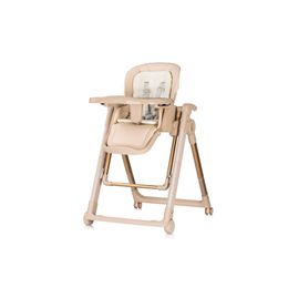 Chipolino Kinderhochstuhl 2 in 1 Super Chef Babyschaukel, Fu&szlig;st&uuml;tze, klappbar beige