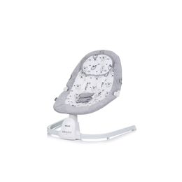 Chipolino Babywippe Oasis Fernbedienung, Timer, Moskitonetz, Gurt, Pl&uuml;schtiere hellgrau