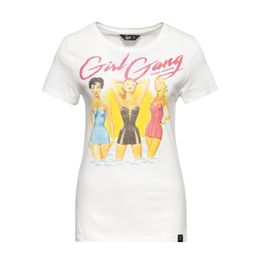 Queen Kerosin T-Shirt Summer Girl Gang in offwhite | Gr.: 4XL