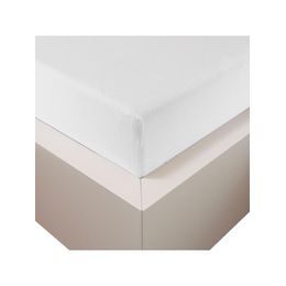 Traumschloss Premium Plus Edel-Jersey Spannbettlaken in wei&szlig; | Gr.: 140-160 x 200-220 cm