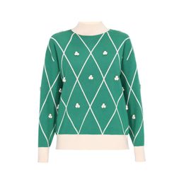 Swirly Women Sweater in Dark Green | Gr.: S