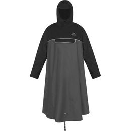 Normani Outdoor Sports Regenponcho Quibd&oacute; in Schwarz/Anthrazit | Gr.: S/M